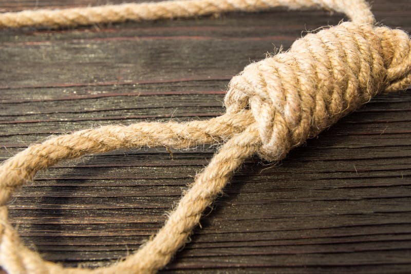 The Deadly Loop of Rope. Last Seconds of Life. Unrequited Love Stock ...