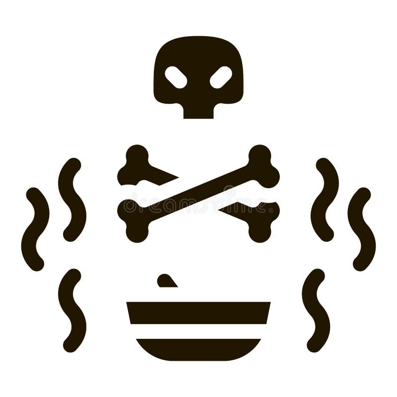 Deadly Poison Icon Vector Glyph Illustration Stock Vector ...