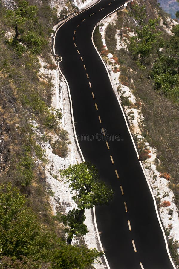 Deadly steep road stock photo. Image of deadly, india - 23426312