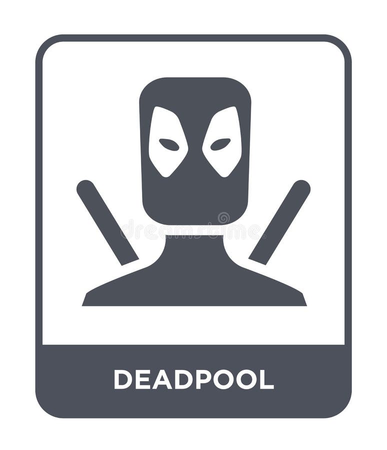 Deadpool Icon. Trendy Flat Vector Deadpool Icon on White Background ...