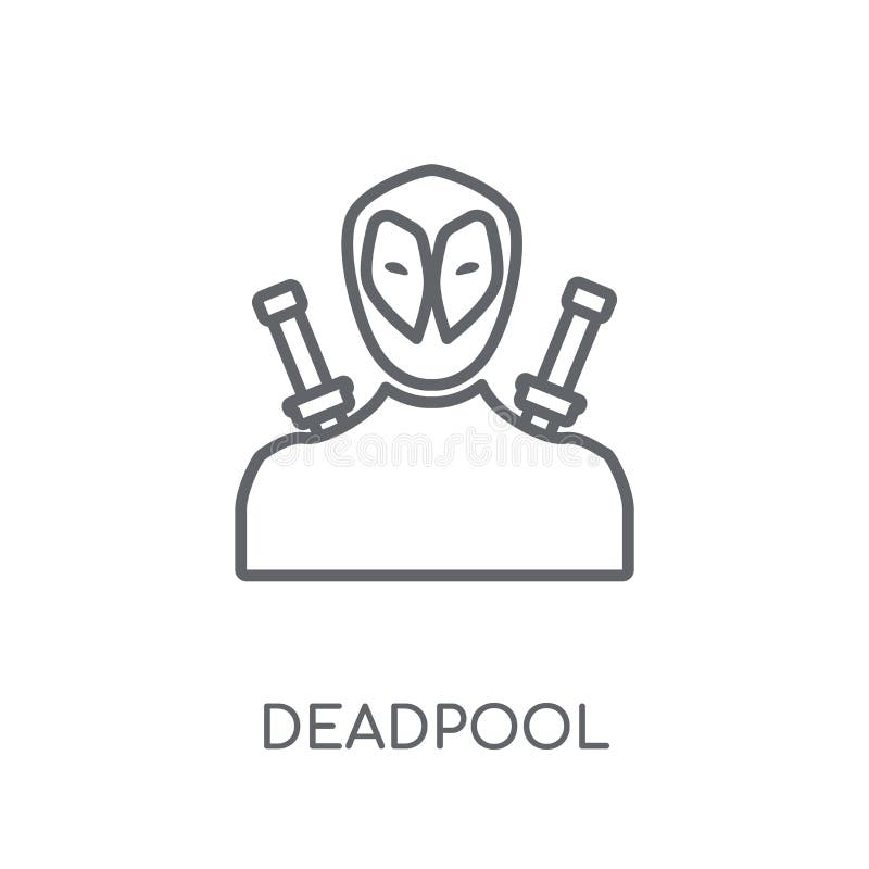 Deadpool Logo Banner on Black Background. Editorial Stock Photo ...