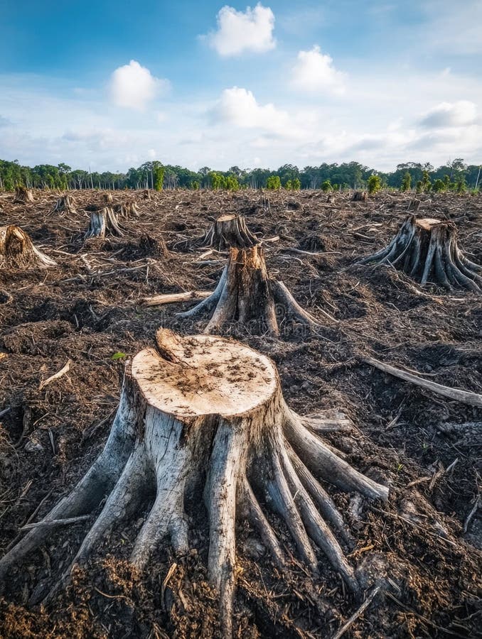 Deadwood forest clearing stock image. Image of ecological - 367231489