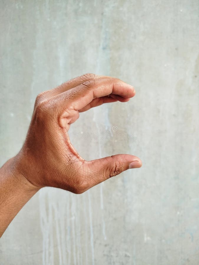 Deaf Alphabet Letter C by Hand. Stock Image - Image of people ...