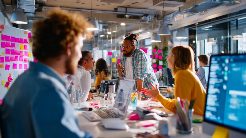 Deaf Employee Using Sign Language in a Team Meeting, Colleagues ...