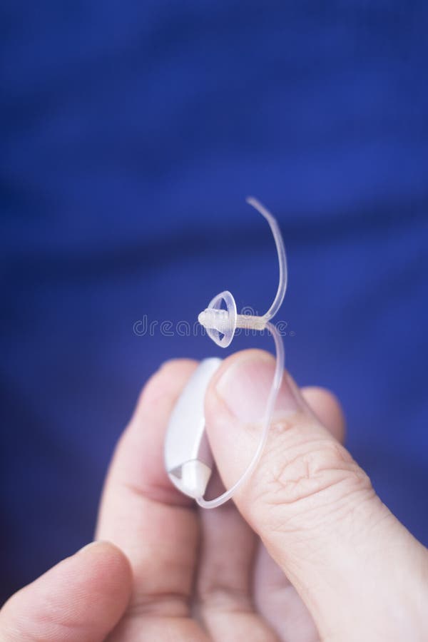 Deaf hearing aid stock photo. Image of human, modern - 154117624