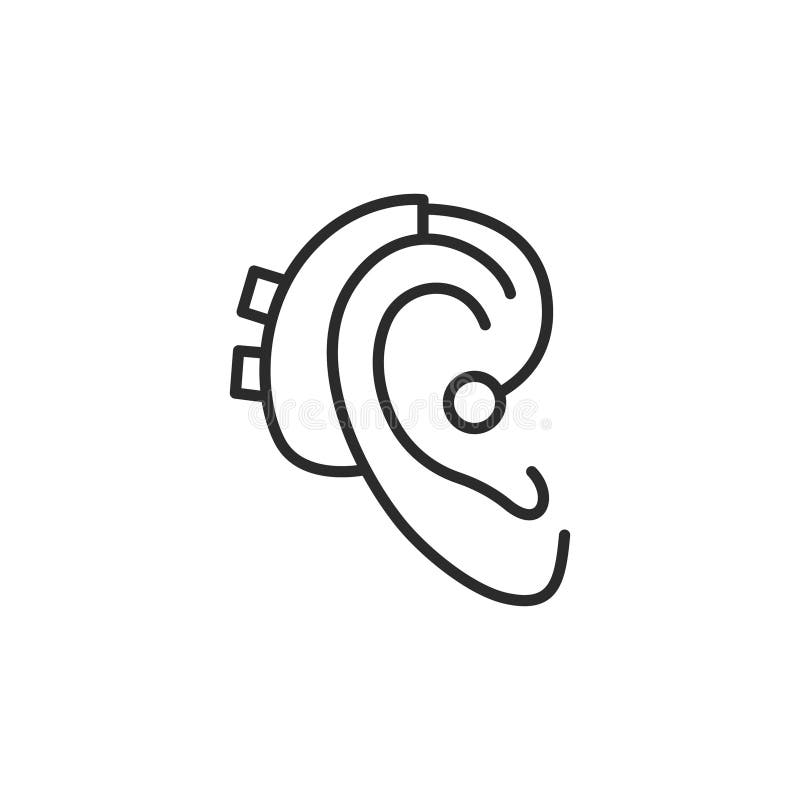 Deaf icon stock vector. Illustration of health, irritation - 373774651