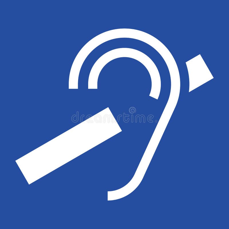 Deaf Icon in Trendy Design Style. Deaf Icon Isolated on White ...