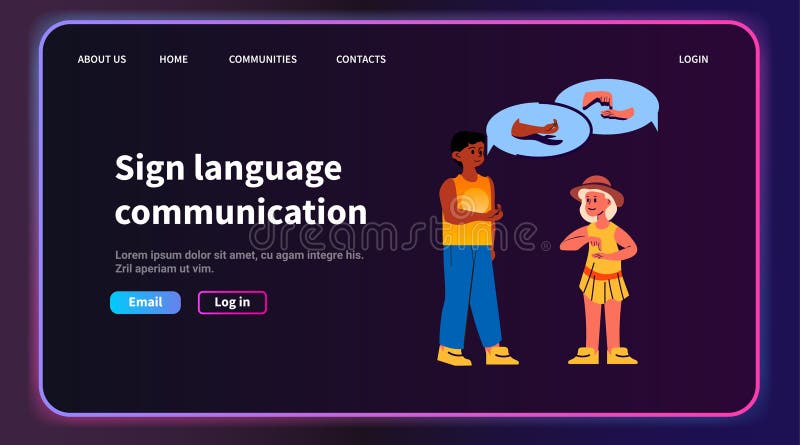 Deaf Mix Race Children Talk To Each Other Using Sign Gesture Language ...