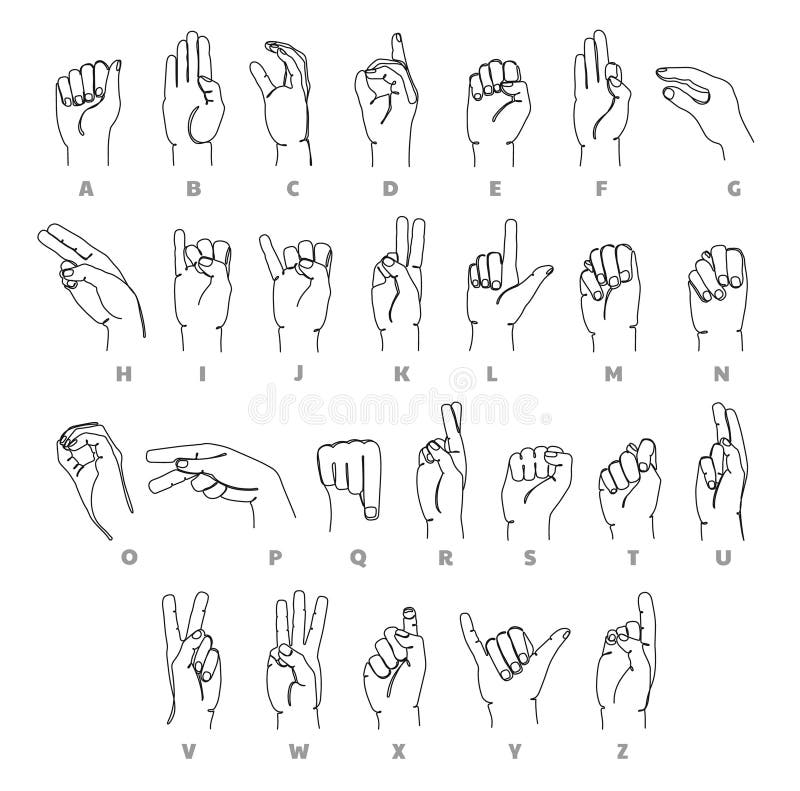 Deaf-mute Language Alphabet. Learning Sign Language Hand Gestures ...