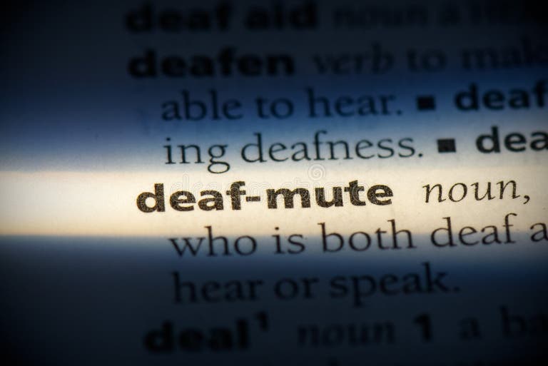 Deaf-mute stock image. Image of highlighted, deaf, english - 161578531