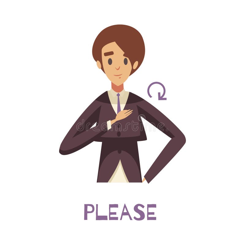 Sign Language Set stock vector. Illustration of guide - 156895900