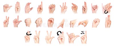Deaf sign language stock photo. Image of educational - 18737534