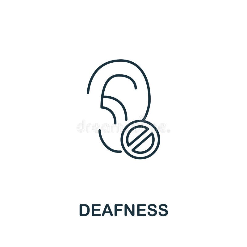 Deafness Symbol, Hearing Aid And Calendar For Deaf`s Week, Vector ...
