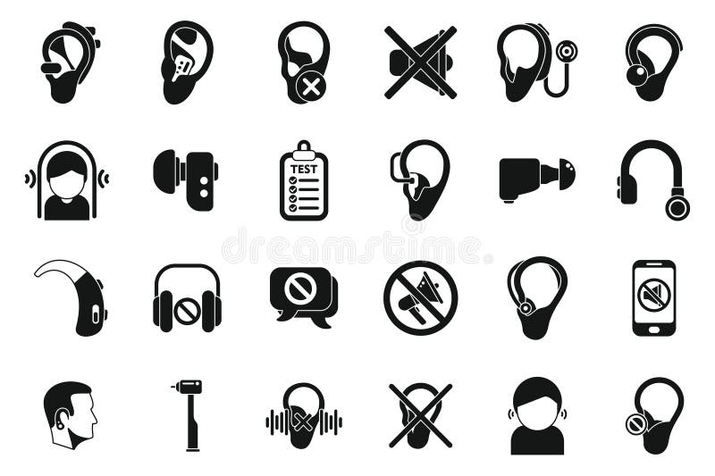 Icons Audiology Stock Illustrations – 136 Icons Audiology Stock ...