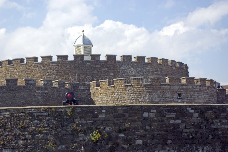 Deal Castle Battlements stock image. Image of coast, castles - 20661443