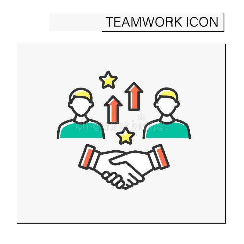 Deal color icon stock vector. Illustration of color - 243404009