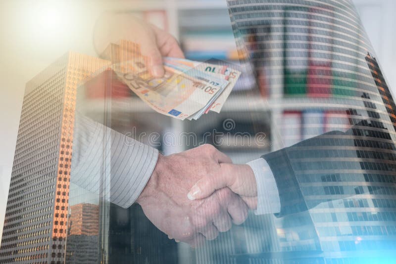 Deal Concept; Multiple Exposure Stock Image - Image of currency, give ...