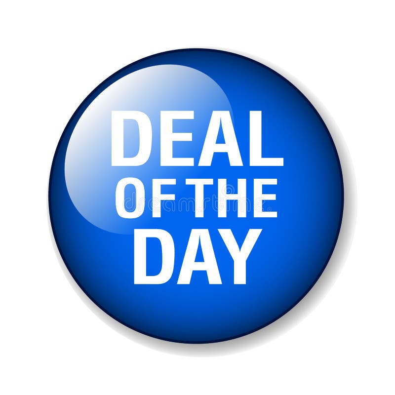 Deal of the day stock illustration. Illustration of note - 122797294