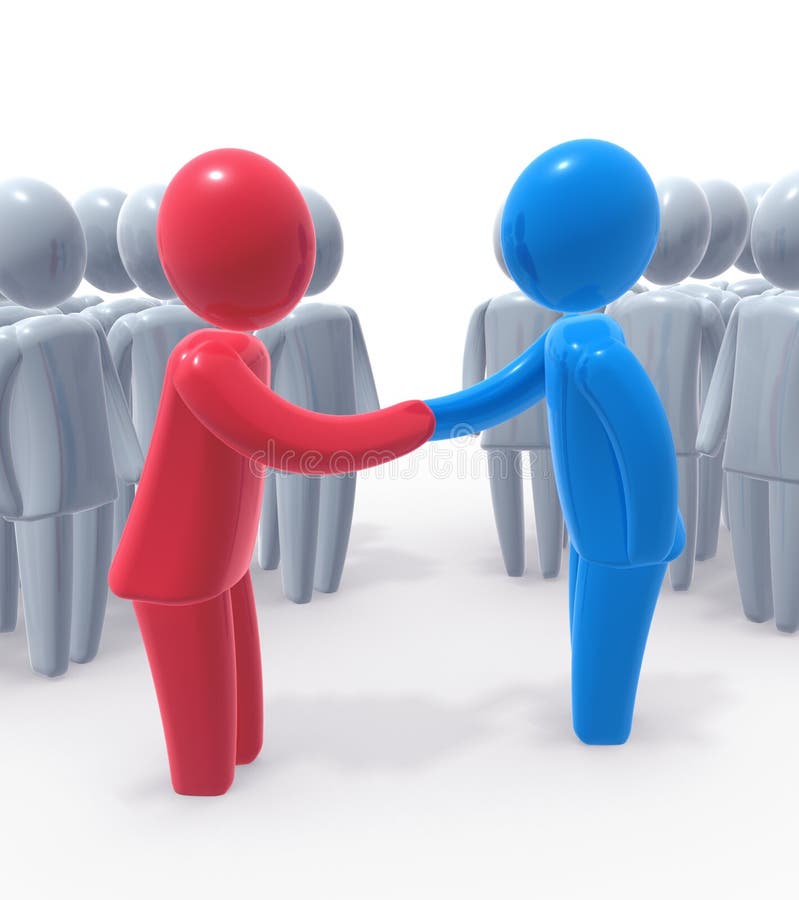 Deal done stock illustration. Illustration of concept - 8487917