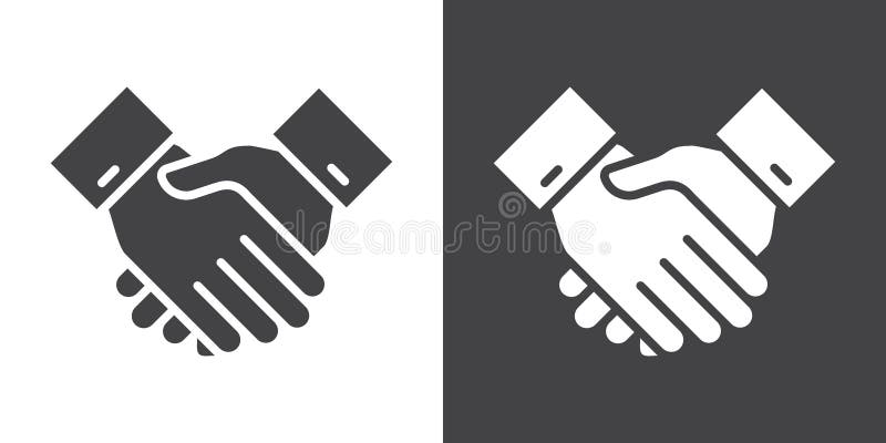 Deal Icon Thin Line Illustration Set Stock Vector - Illustration of ...