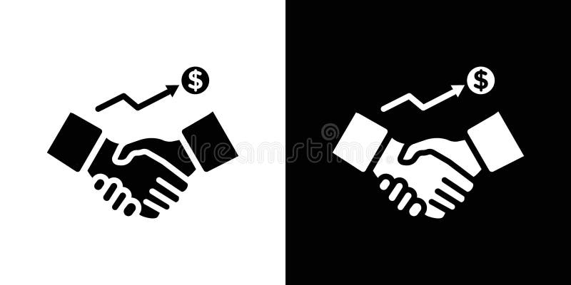 Deal Icon Isolated Flat Vector in Outline Stock Vector - Illustration ...