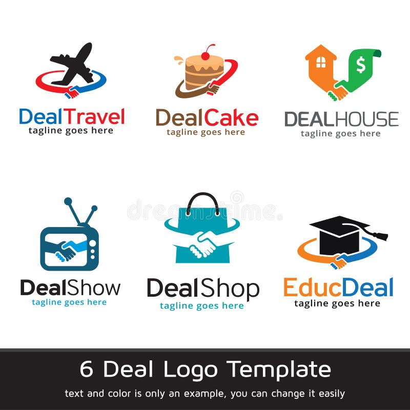 Deal Tech Logo Template Design Vector, Emblem, Design Concept, Creative ...