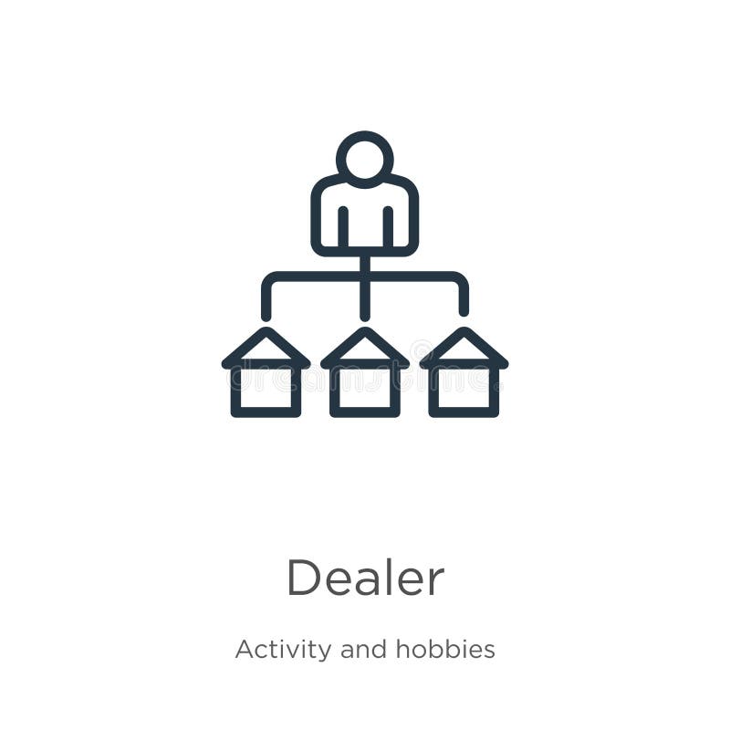Dealer Icon Vector. Trendy Flat Dealer Icon from Activity and Hobbies ...