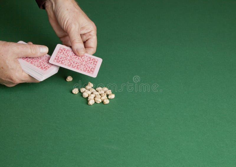 Dealing Cards for a Game of Mus Stock Photo - Image of gamble, card ...