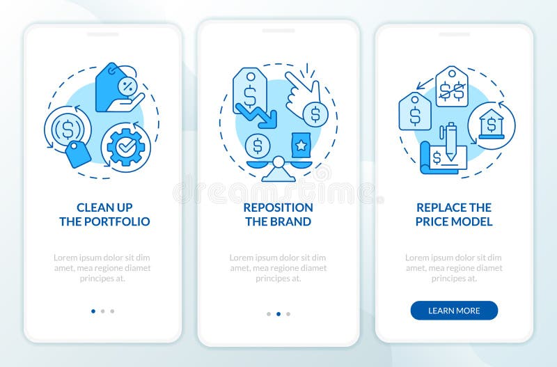 Dealing with Inflation in Business Blue Onboarding Mobile App Screen ...