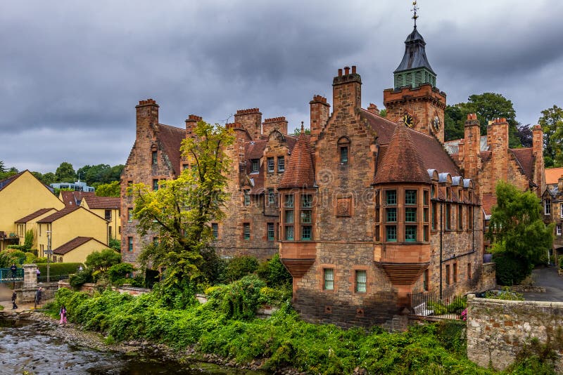Dean Village Edinburgh stock photo. Image of edinburgh - 258686006