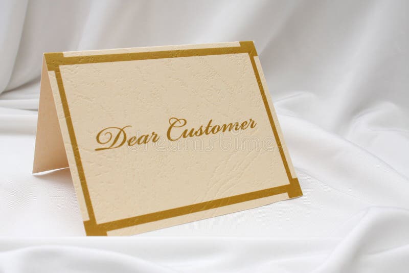 Dear customer stock photo. Image of conceptual, corporation - 31914056