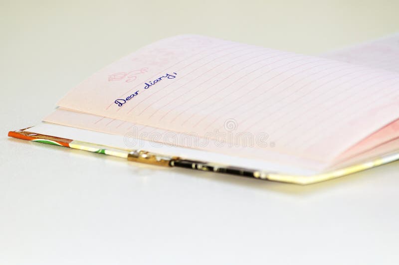 Dear Diary stock image. Image of formal, dear, fountain - 4646319