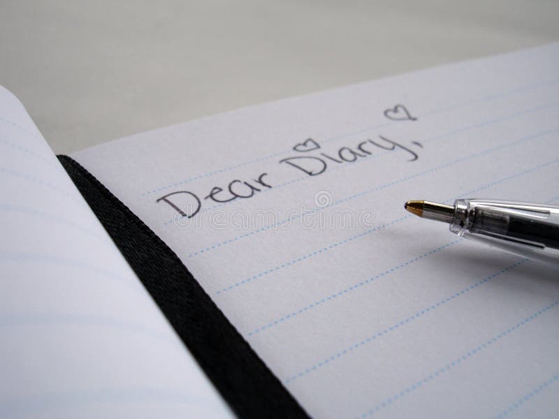 Dear Diary stock image. Image of confession, adolescent - 5117379