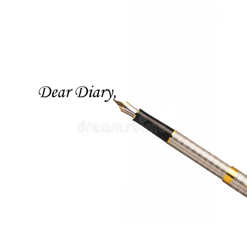 Dear Diary stock image. Image of formal, dear, fountain - 4646319