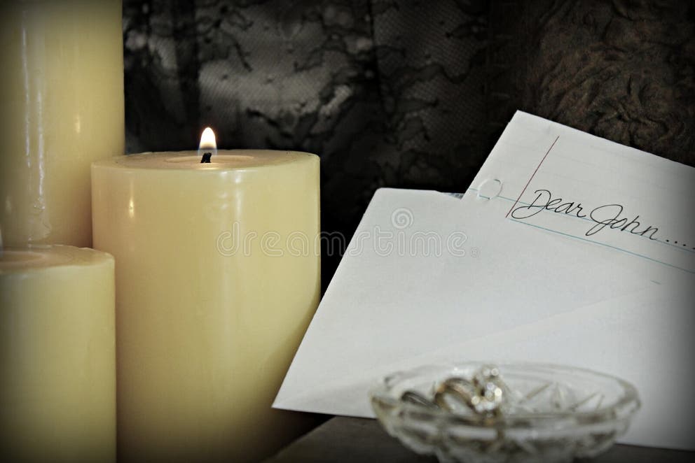 Dear John letter stock image. Image of dear, letter, left - 28687041