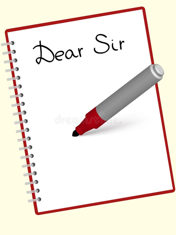 Dear sir stock vector. Illustration of school, book, reminder - 17379757