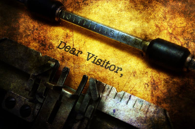 Dear visitor stock photo. Image of business, office, isolated - 19906082