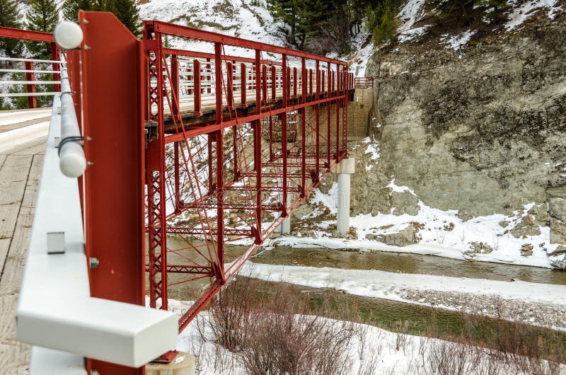 Dearborn River HIgh Bridge stock image. Image of bridge - 28290643