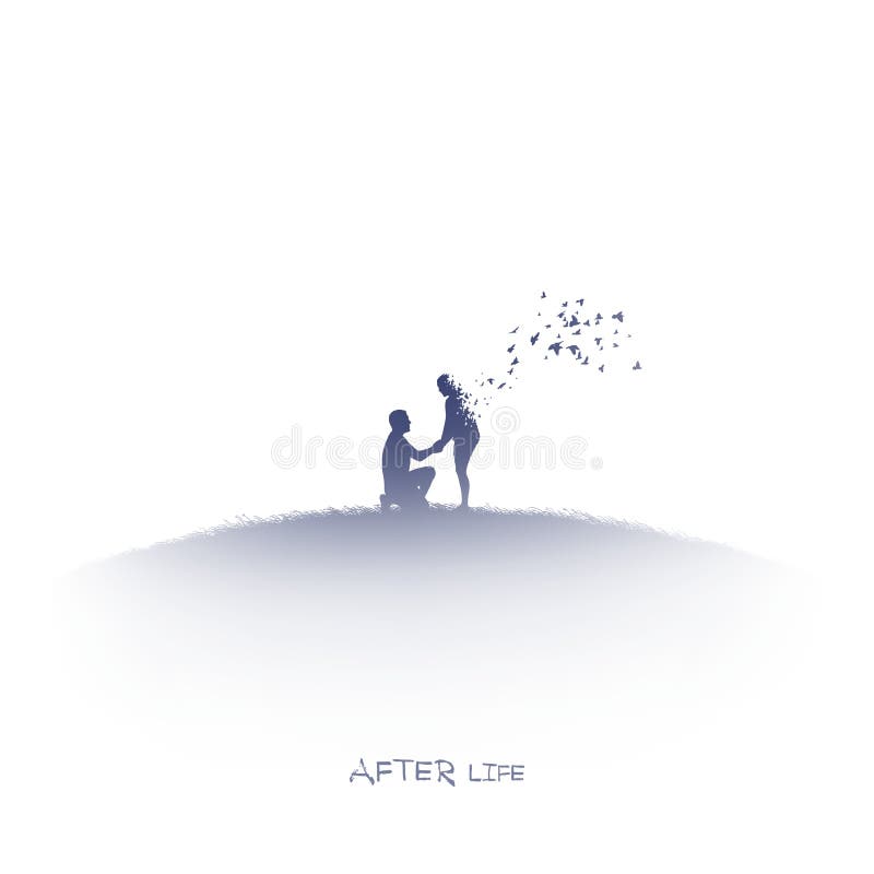 People Silhouette in Heaven Stock Vector - Illustration of heaven ...
