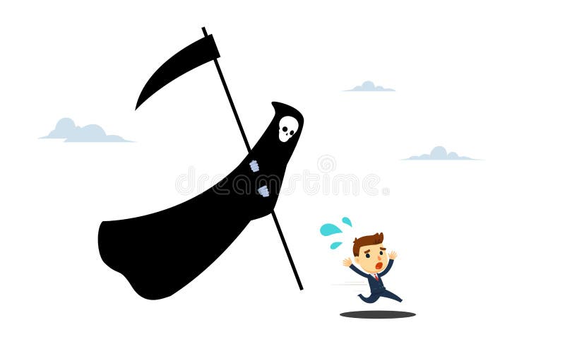 Death, Angel, Devil, and Ghost - White Version Stock Illustration ...