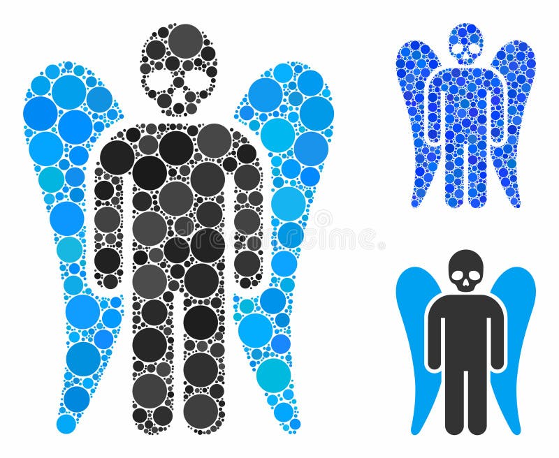 Death, Angel, Devil, and Ghost - White Version Stock Illustration ...