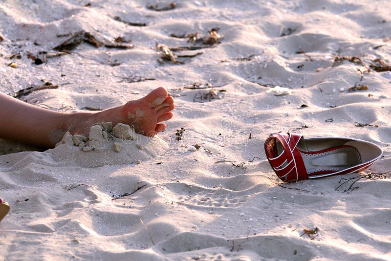 Death on the beach stock image. Image of woman, sand, crime - 6775647
