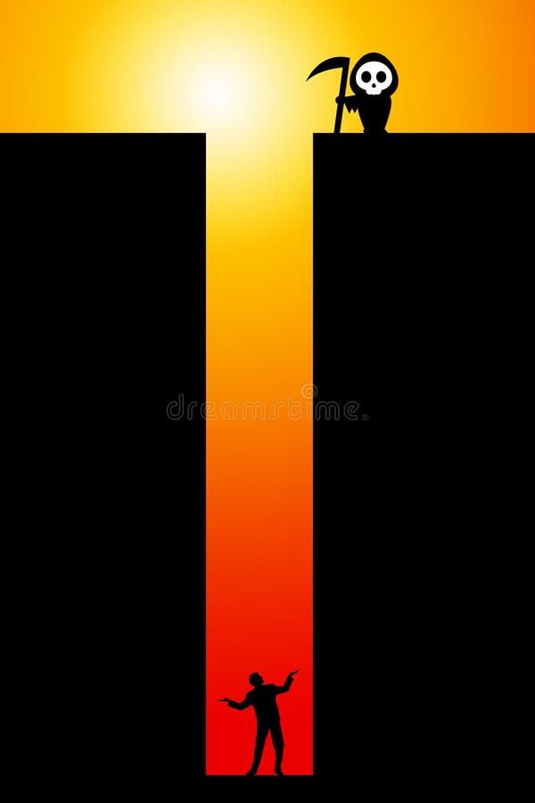 Death stock illustration. Illustration of patient, dying - 61042758