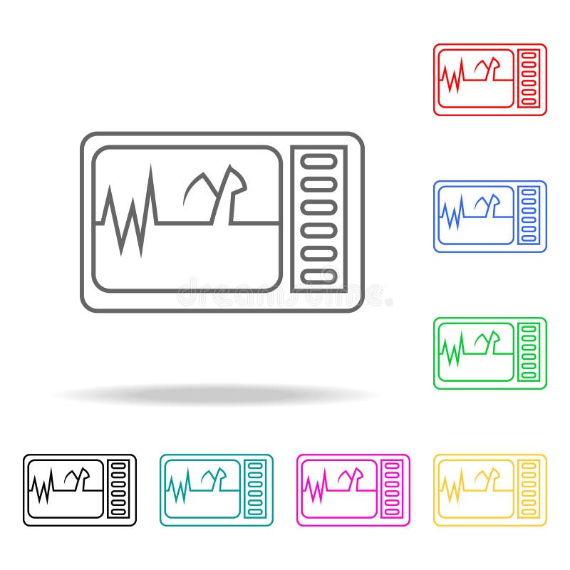 Cardiogram of Death. Heart Attask. Cardiogram of a Diseased Heart Stock ...