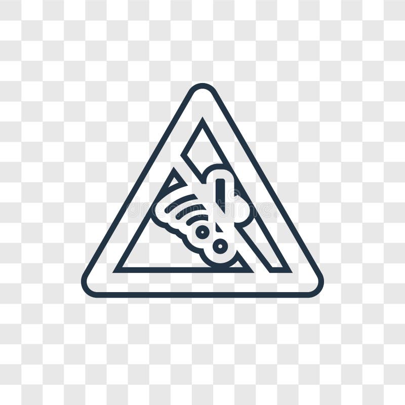 Death Concept Vector Linear Icon Isolated on Transparent Background ...