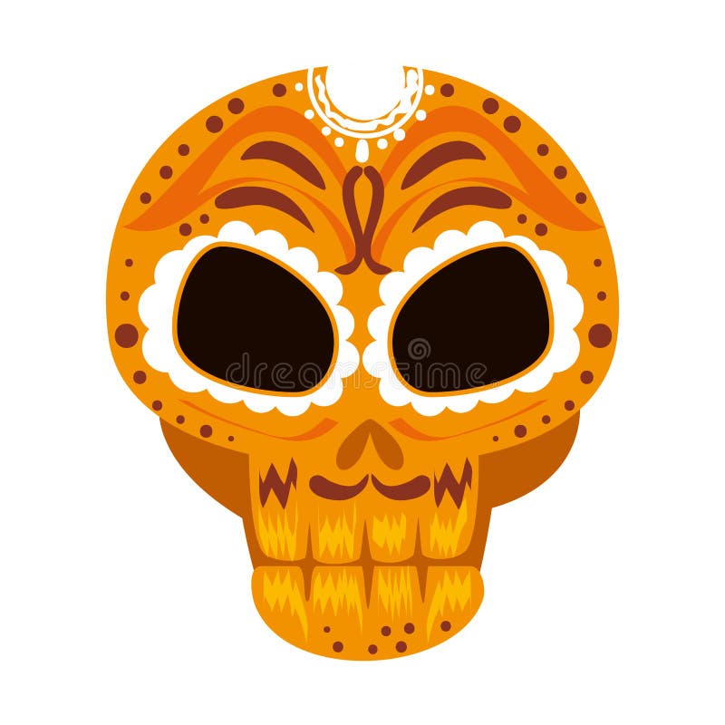 Death day mask celebration stock vector. Illustration of culture ...