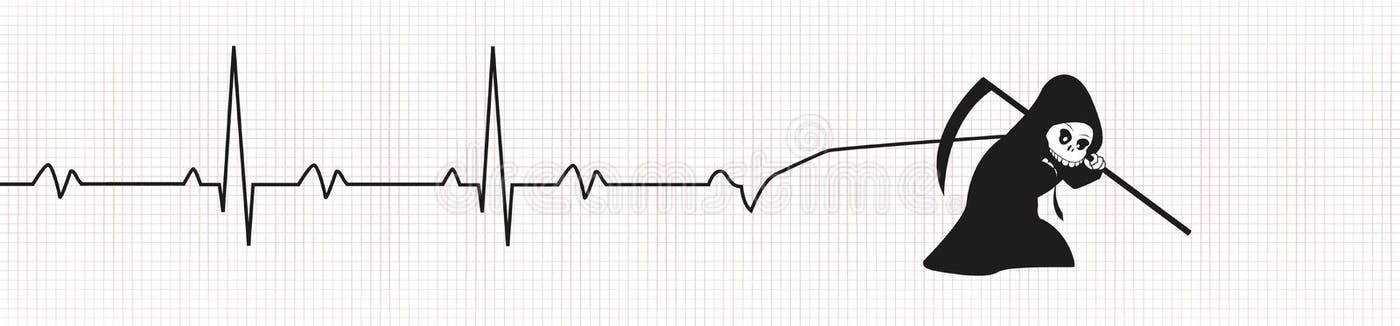 Heart Ekg Skeleton Stock Illustrations – 28 Heart Ekg Skeleton Stock ...
