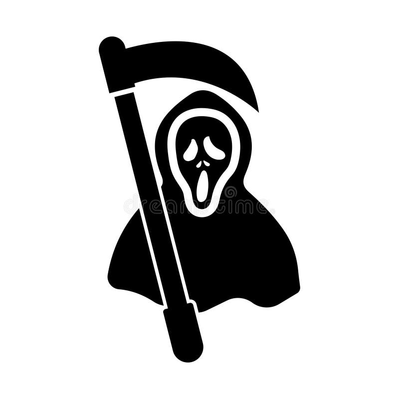 Death S Grim Reaper Stands Over a Human Skeleton in the Morgue. the ...