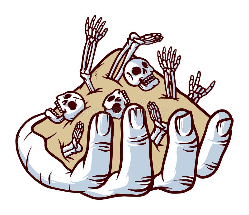 Death at the Hands of God Vector Illustration Stock Vector ...