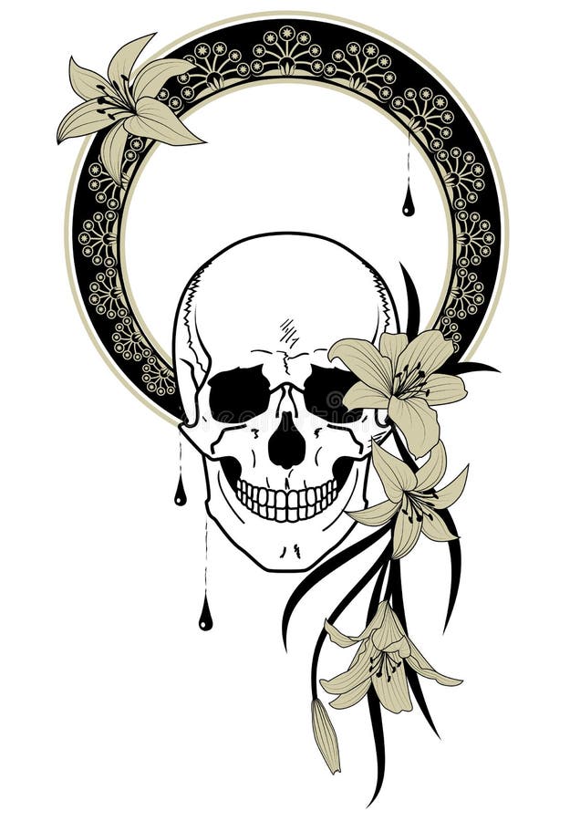 Death head stock vector. Illustration of banner, grunge - 175782457